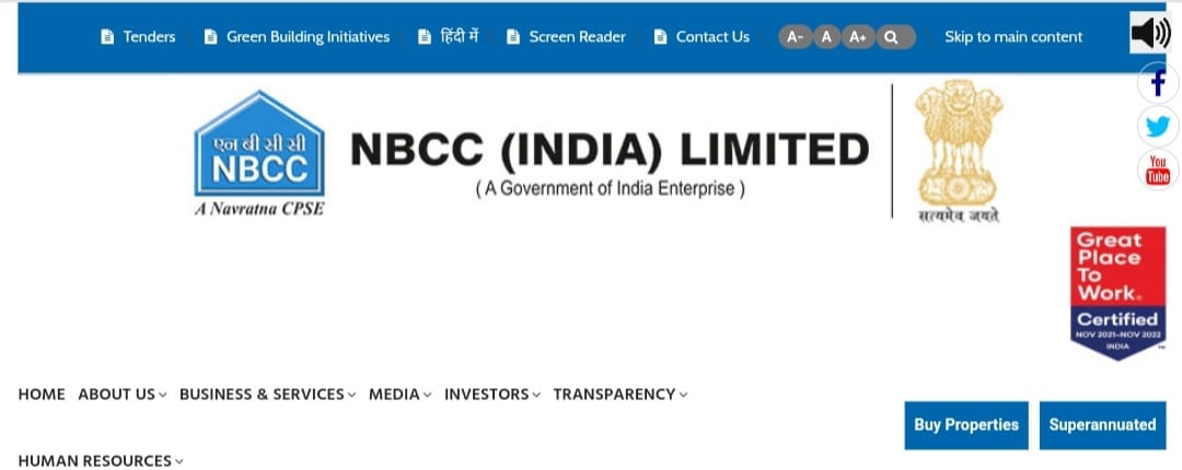 NBCC Vacancy 2021 : NBCC Various Post Online Form 2021
